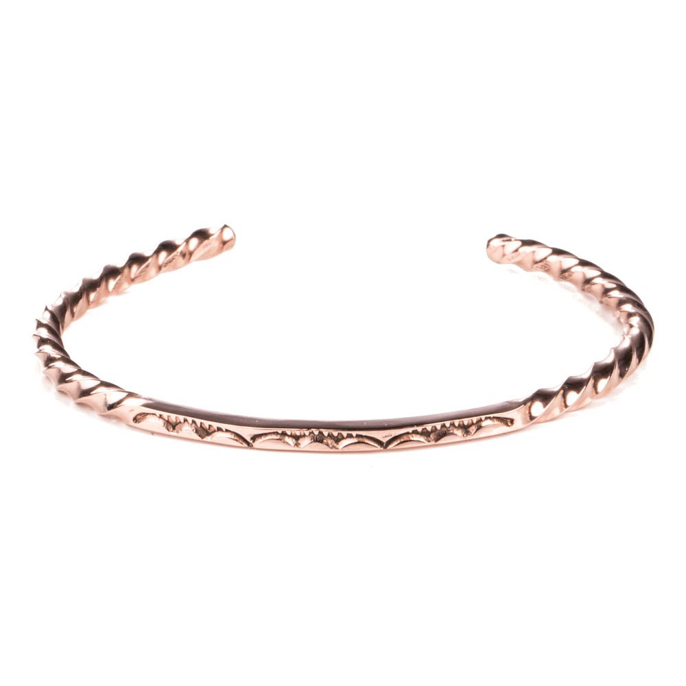 Turquoise Skies TSKIES Stamp Dancer: Copper Sage Twist Stacker Bracelet