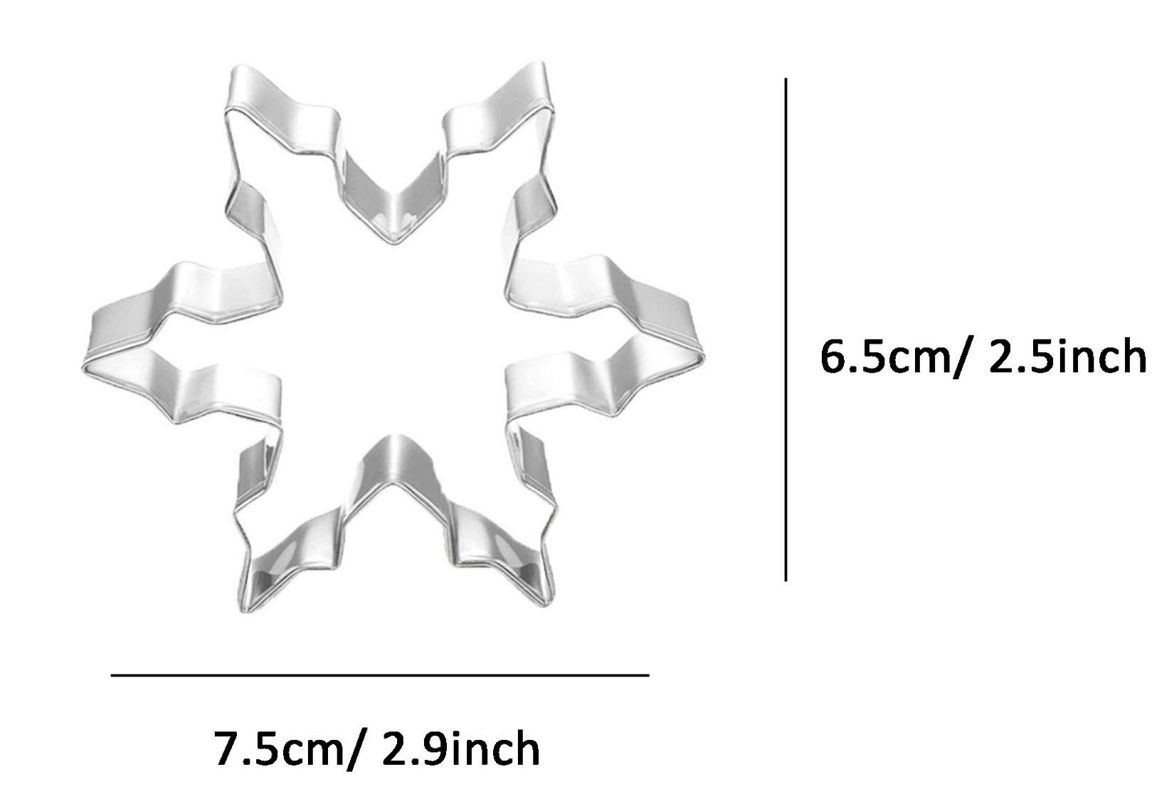 WJSYSHOP Snowflake Shape Cookie Cutter for Christmas Party