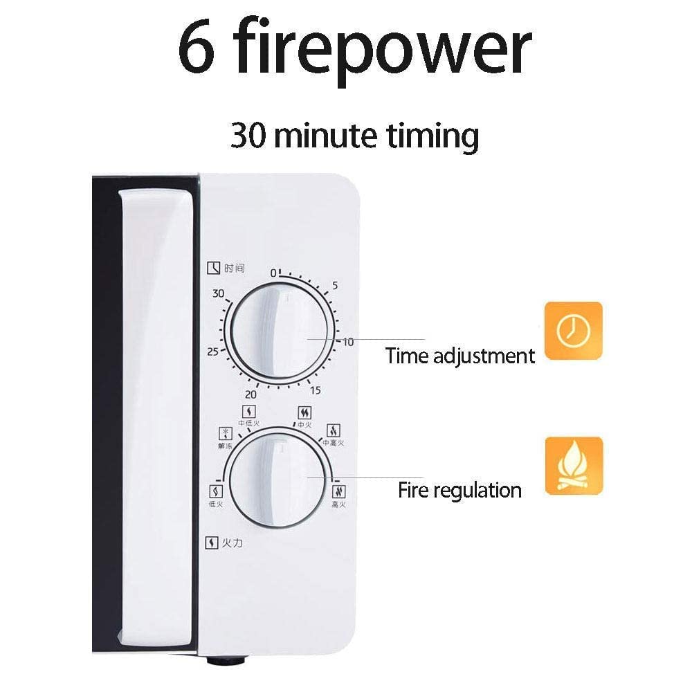 Solo Manual Microwave with No Rust Interior for Easy Cleaning, Soft Touch Housing and Matt Finish, Auto Defrost, Cotton White, 20 Litre with 6 Power Levels, 800 W