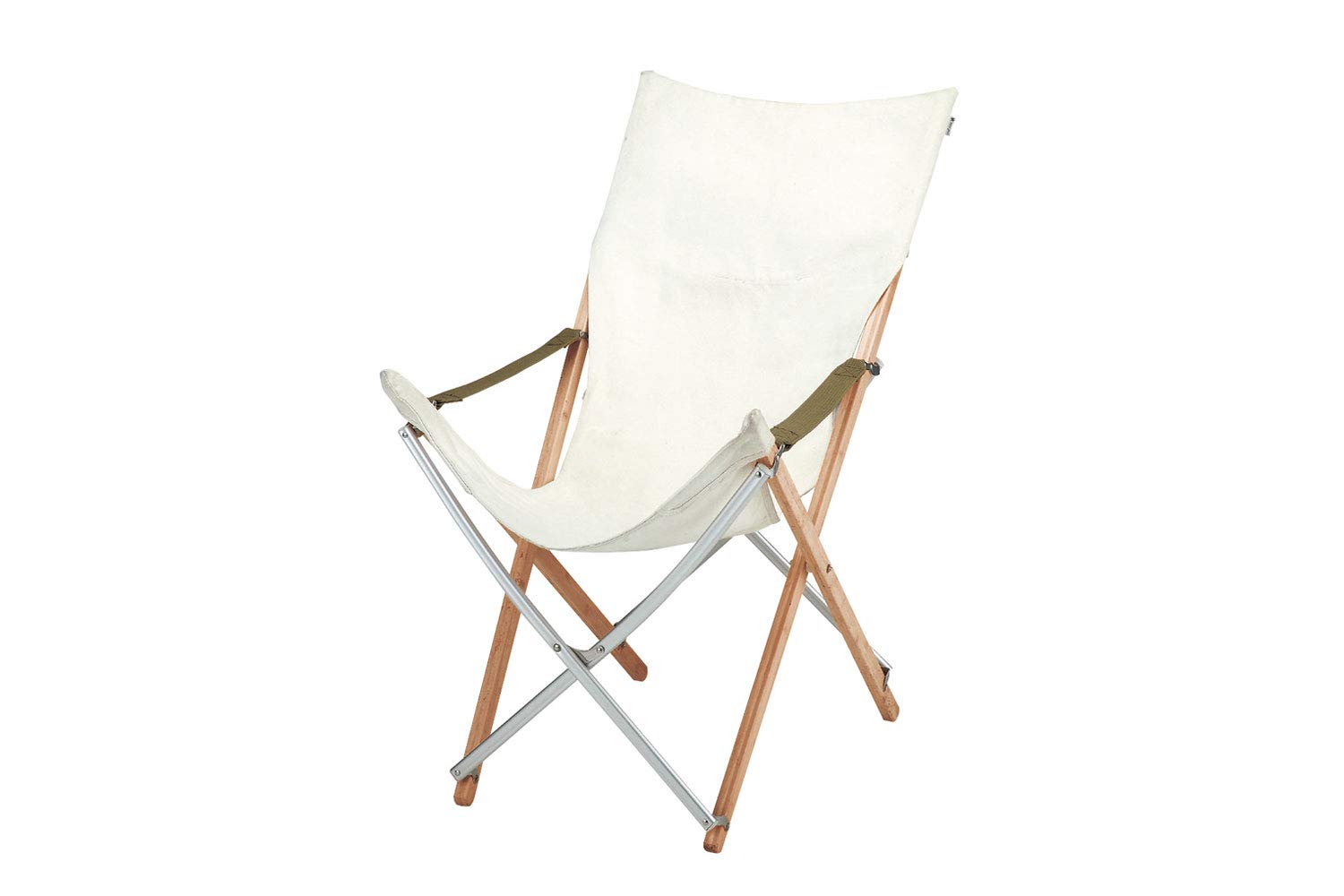 Snow Peak Take! Bamboo Chair Long, Sturdy Washable Canvas, Laminated Bamboo and Aluminum Framework, LV-086