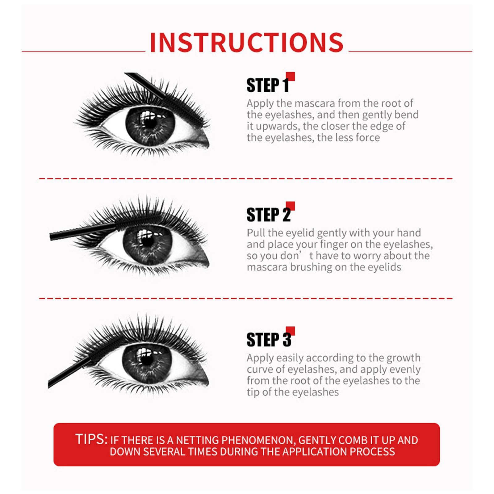 Yanquina Mascara, 4D Waterproof And Sweat Proof Mascara-Super Long Luxurious Mascara, 4D Long Curling Hold Makeup Mascara, 4D Stereo Lengthening Mascara, Instant Volumizing Mascara ( Color : 2pcs )