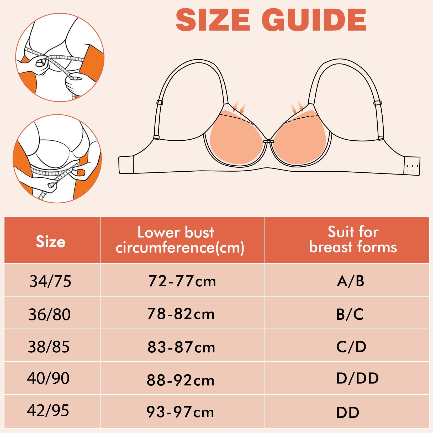 Windsleeping Breast Forms Pocket Bra for Prosthesis Women Mastectomy Crossdressers White
