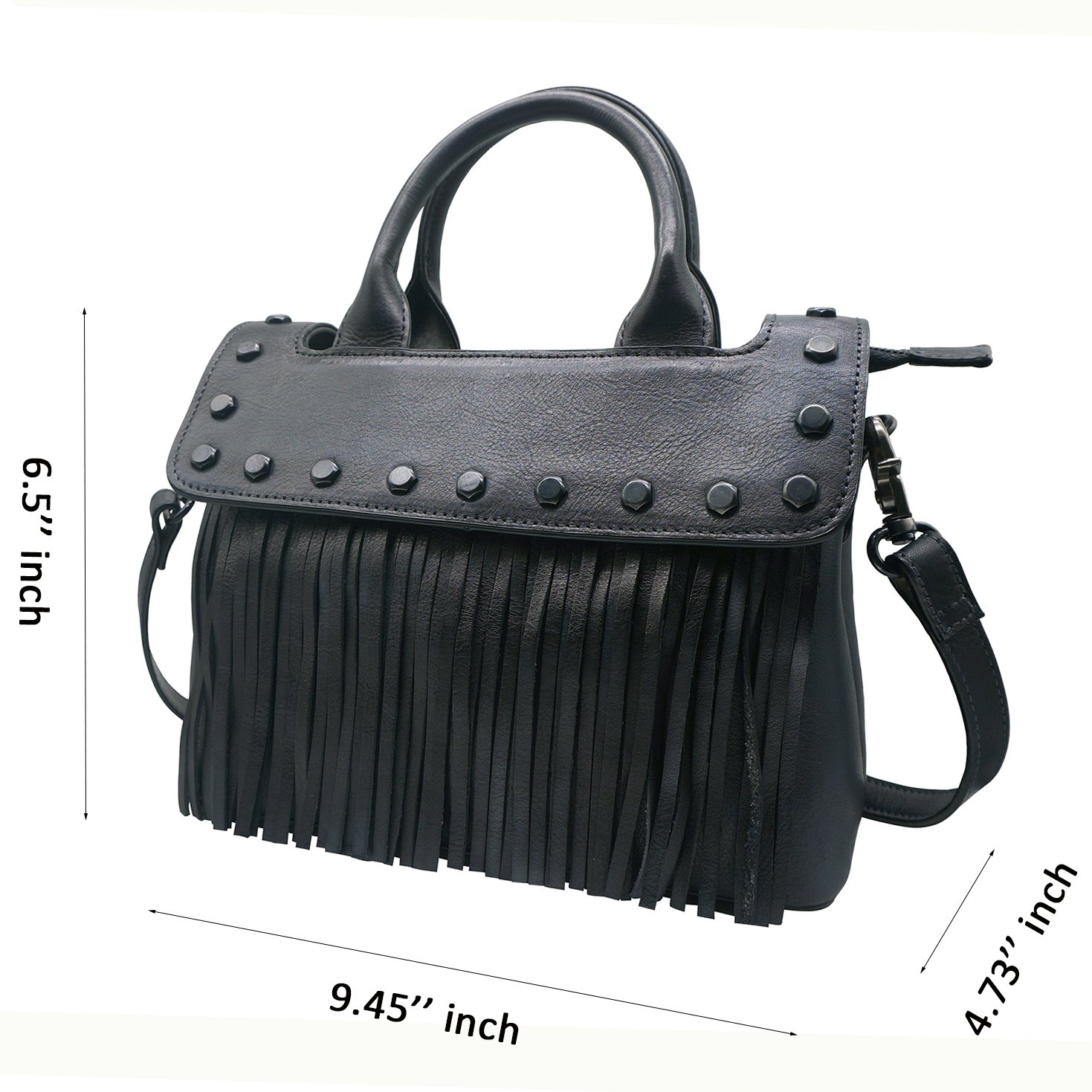 Womens Satchel Crossbody Bag Ladies Purses and Handbags Tote Bag(Black)