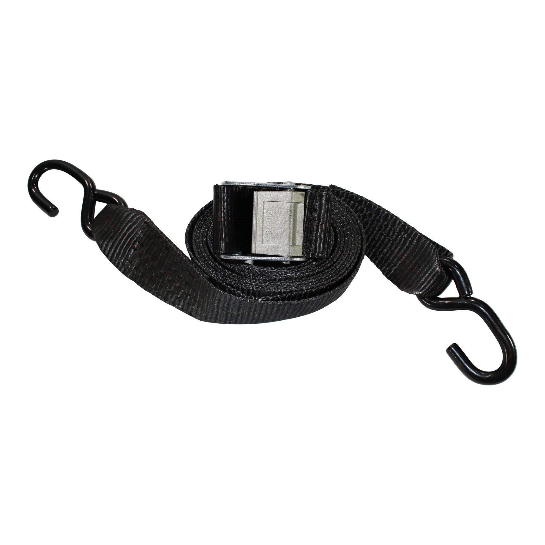 SGT KNOTS Gunwale Boat Straps with Zinc Plated Hooks - Heavy Duty Cam Buckle Transom Strap (2" x 16ft)