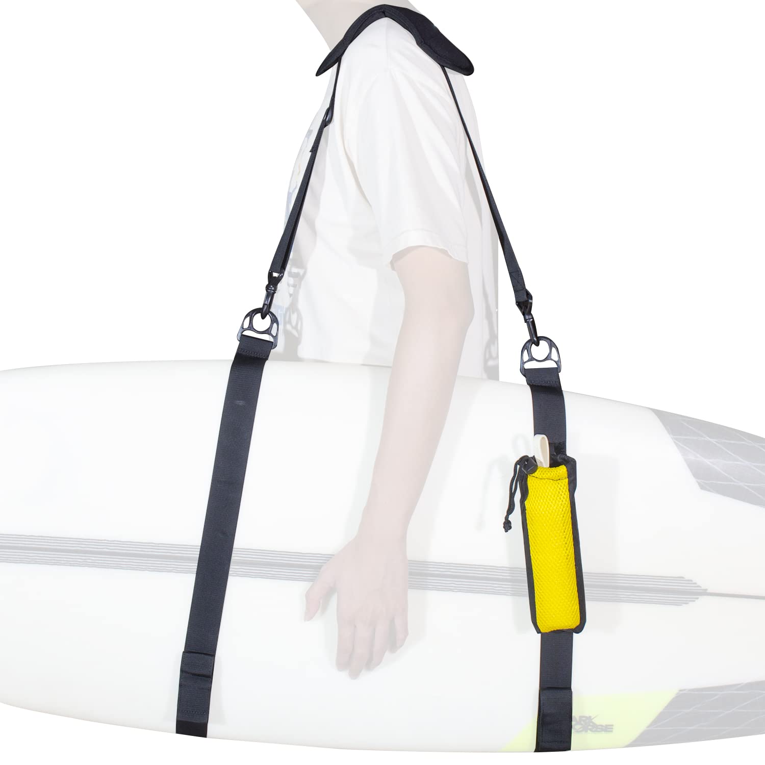 UCEDER Paddleboard Carrier Strap Surfboard Shoulder Strap Sup Sling Carrying Strap Adjustable Heavy-Duty Padded Shoulder Sling Fits All Paddleboards,Kayak and Surfboard