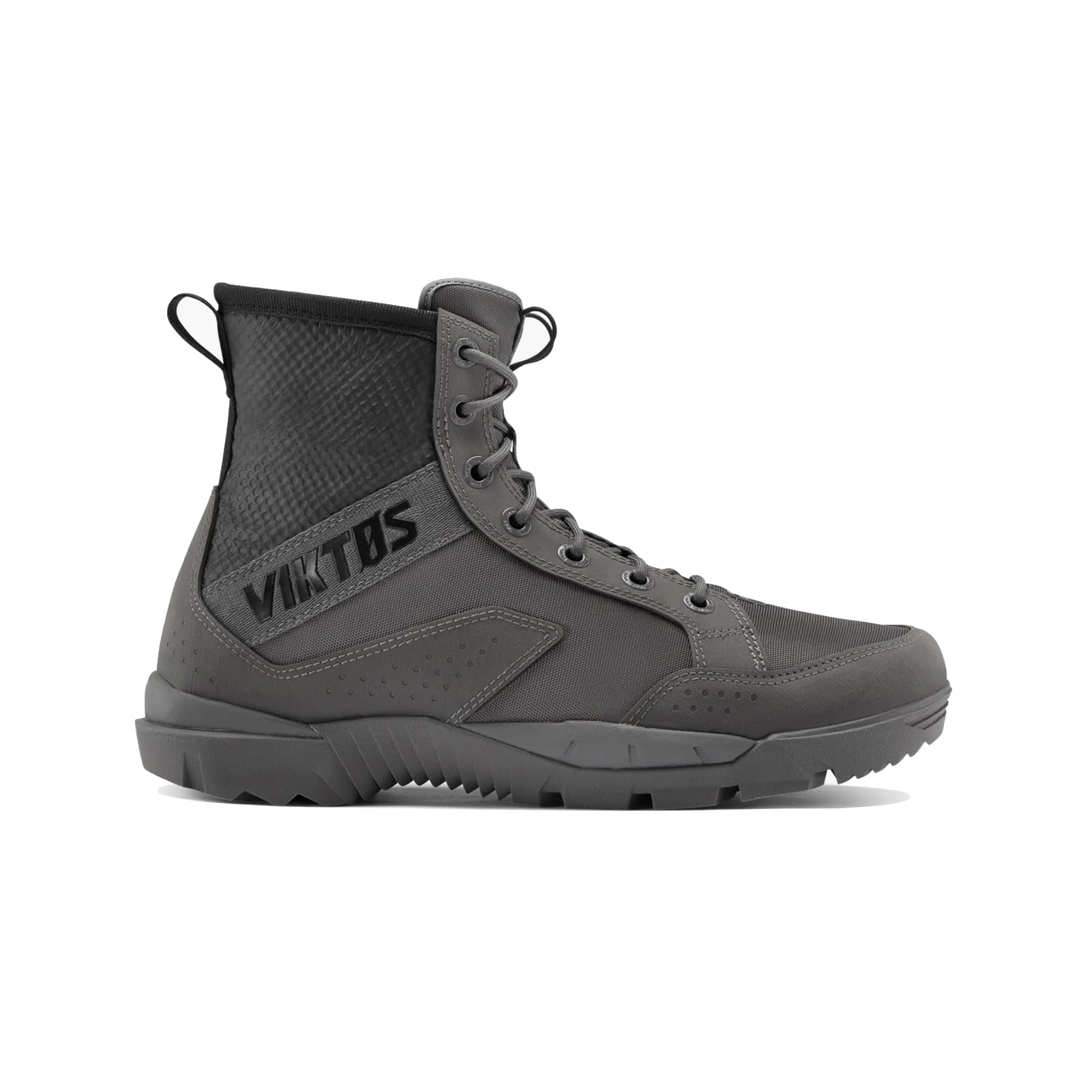 VIKTOS Johnny Combat Waterproof Tactical Boots | Breathable Mid-Height Outdoor Combat Boots with Rubber Heel & Toe Overlays, Grayman, Size: 10