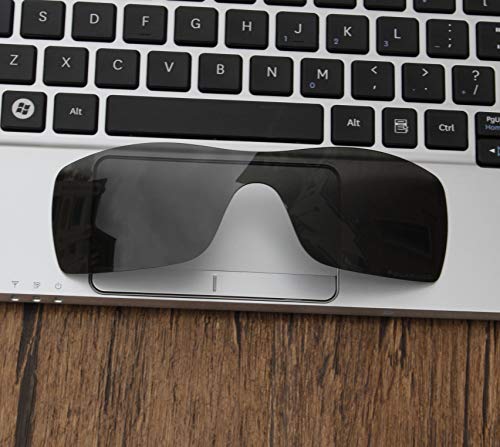 Sunglass Lenses Replacement Polarized for Oakley Batwolf Sunglasses (Stealth Black)