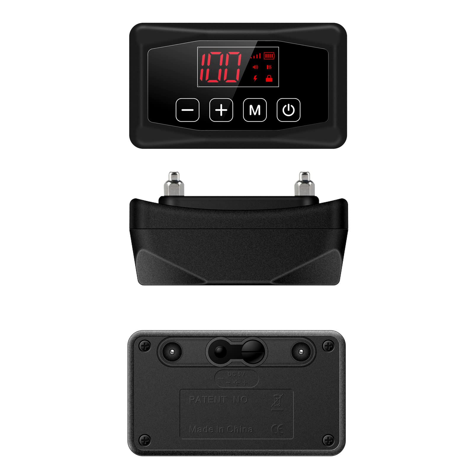 Smoostart GPS Wireless Dog Fence, Dog Boundary Collar System Electric Dog Fence with GPS, Range 100-3280 ft Pet Containment System Multi-Function in 1 Suitable for All Dogs