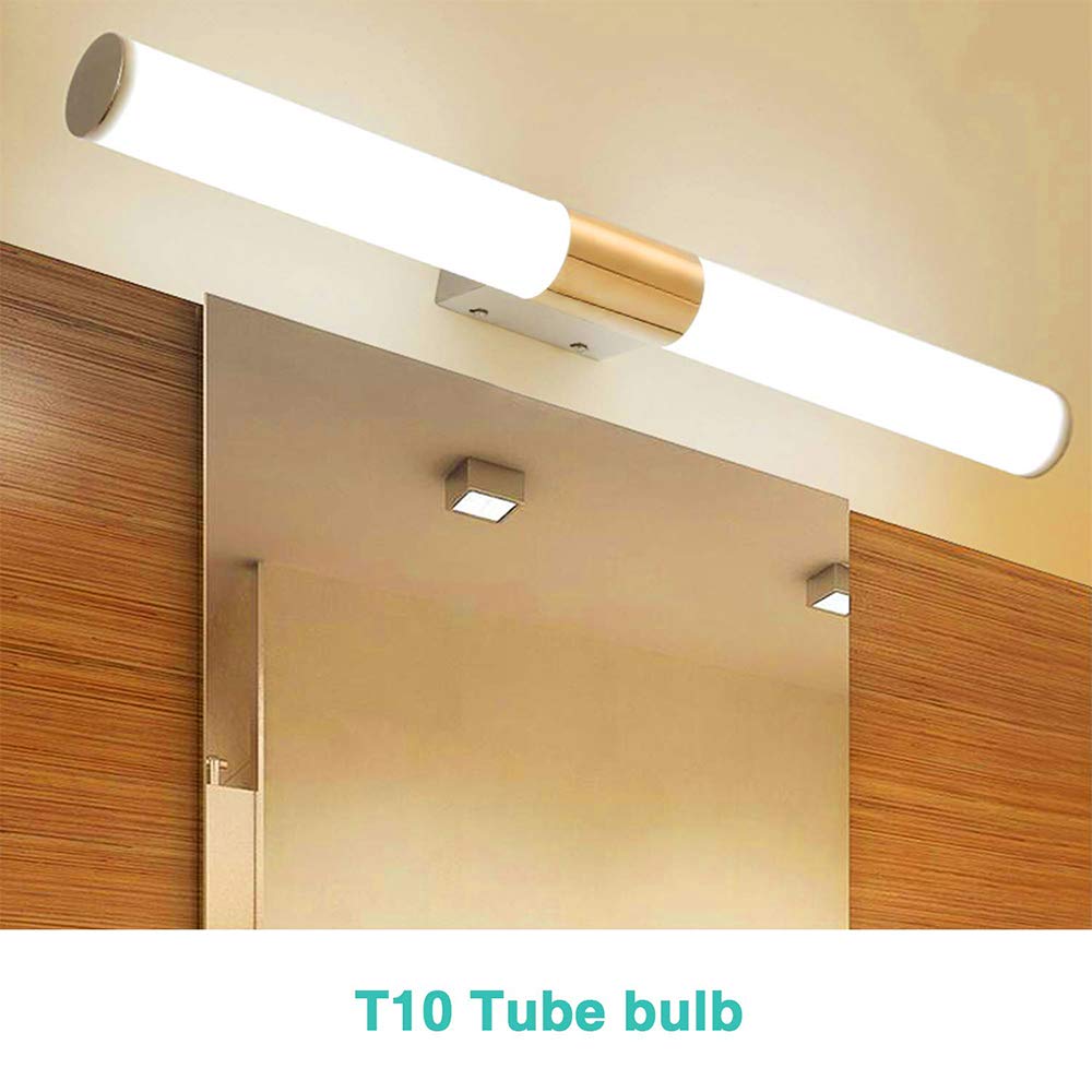 XININSUN T10 Frosted LED Bulbs Warm White 2700K,Dimmable 6W LED Tubular Edison Bulbs 60 Watt Equivalent,600LM, E26 Medium Base Lamp Bulb for Desk Lamp, Pendant Lights. (3-Pack)