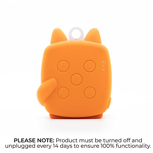 Yogasleep Pocket Baby Soother Fox, White Noise Machine, 6 Soothing Sounds & Timer for Better Sleep, Includes Brown Noise & Lullabies, Compact Size for Travel & Child Safe, Must Have Registry Gift