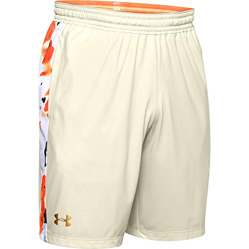 Under Armour Top Step Mk1 Twist Gym Workout Short, Summit White (110)/Gold, Large
