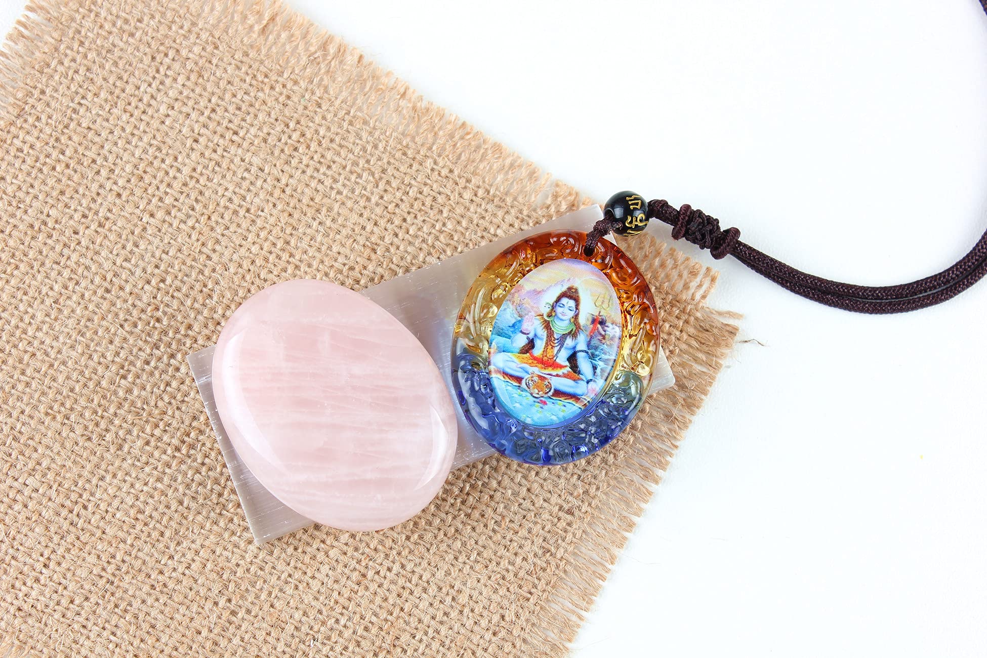 Yunoun Natural Healing Crystals and Chakra Stones Set with Amethyst Cluster, Thumb Worry Stone,Selenite,Pink Crystal Tree, Tourmaline,Large Rose and White Crystal for Cleaning Healing Energy,Reiki