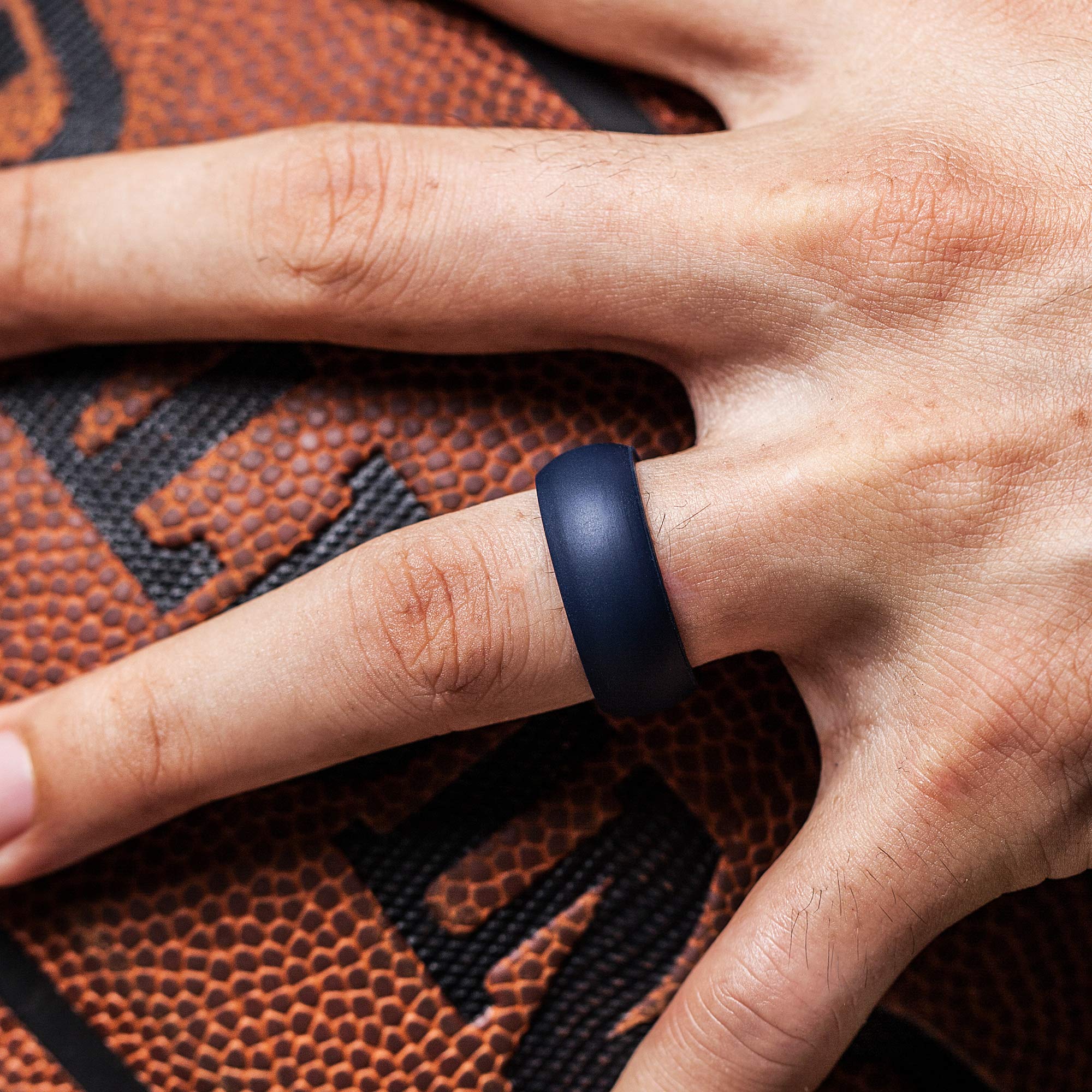 ThunderFit Silicone Wedding Rings for Men, 4 Rubber Engagement Bands 8.7mm Wide 2mm Thick