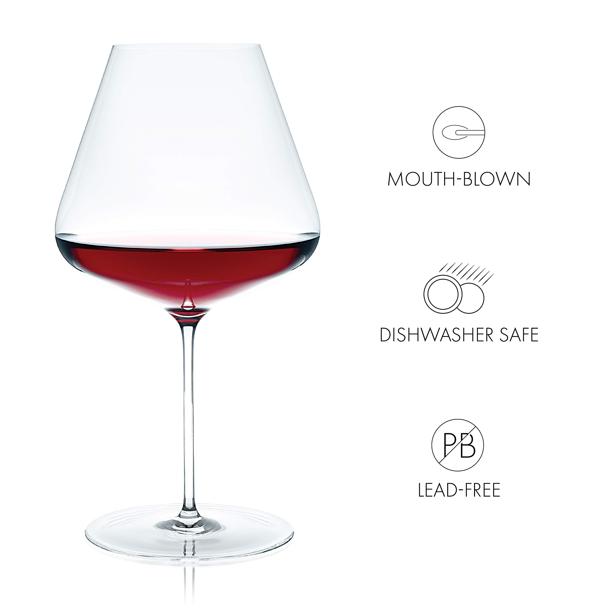 Zalto Denk'Art Burgundy Wine Glass Hand-Blown Crystal