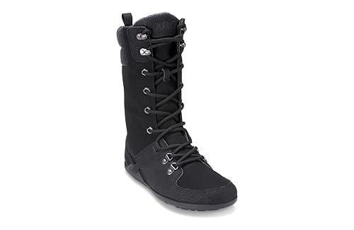Xero Shoes Women's Mika Boots β Winter & Snow Boots for Women, Barefoot Shoes, Zero Drop Heel, Cold-Weather Waterproof Boots β Black, Size 9