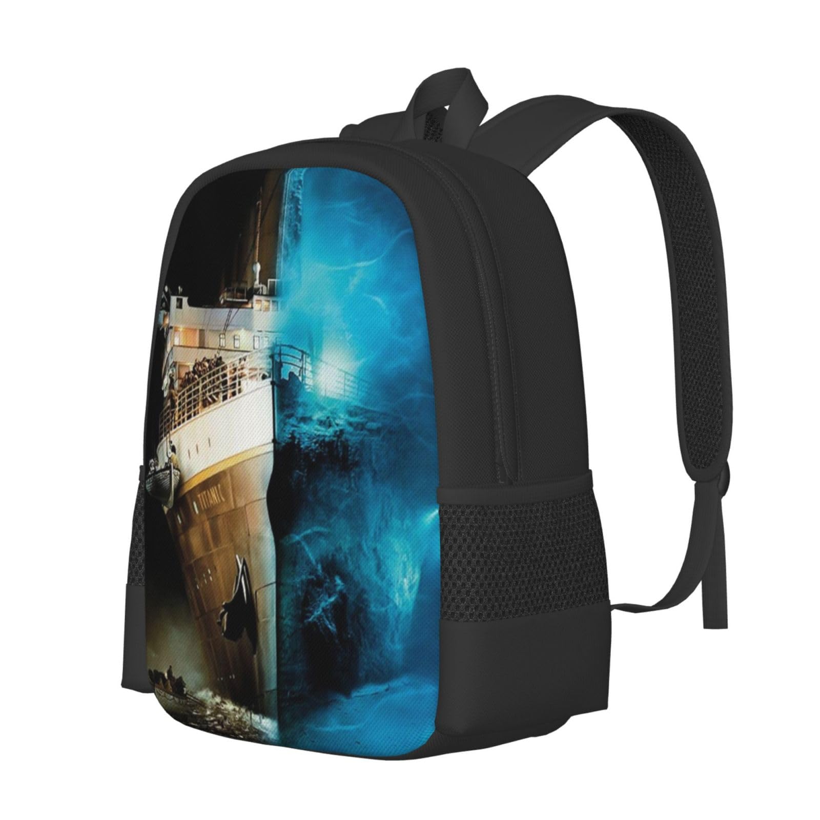 Titanic Backpack 3D Printed Movies Travel Casual Daypack Laptop Backpack Unisex Lightweight Waterproof Daypack Durable Outdoor Work Sport Backpack