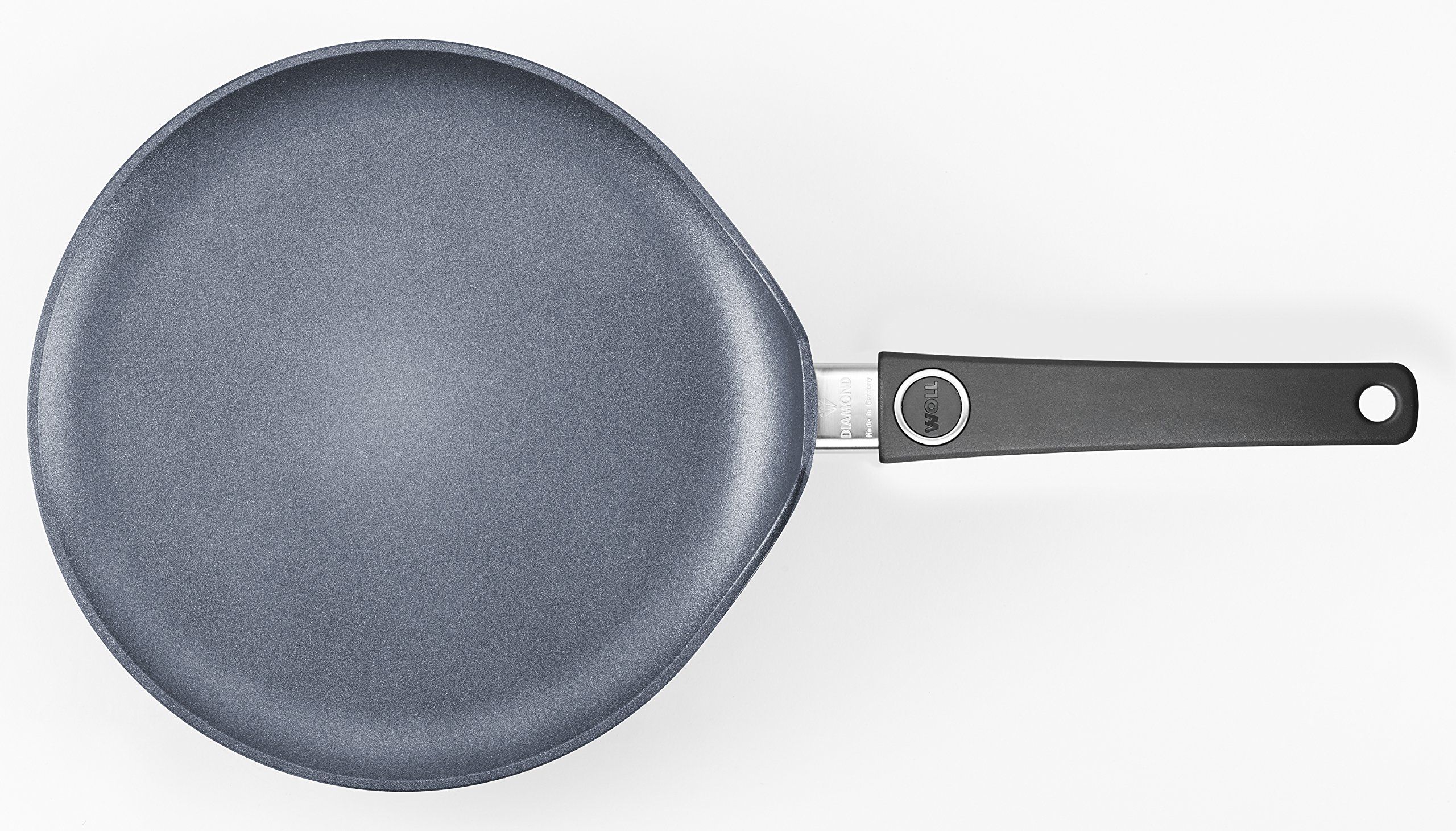 Woll Diamond Lite/Plus Diamond Reinforced Nonstick Scratch Resistant Cast Aluminum Cookware Crepe Pan, 10 1/4" Diameter, Gray