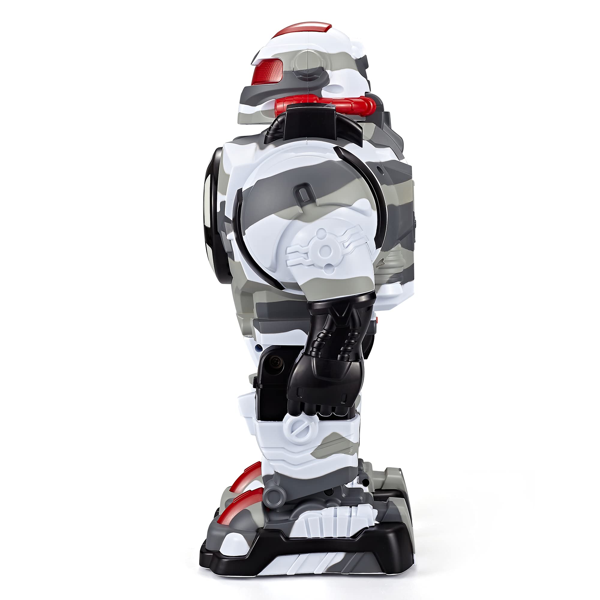 Think Gizmos RoboShooter RC Robot Toys for Kids Ages 5+ Feature Packed Remote Control Robot with Voice Recording, Fast Firing Foam Discs, Dances and Plays Music. (Camo White)