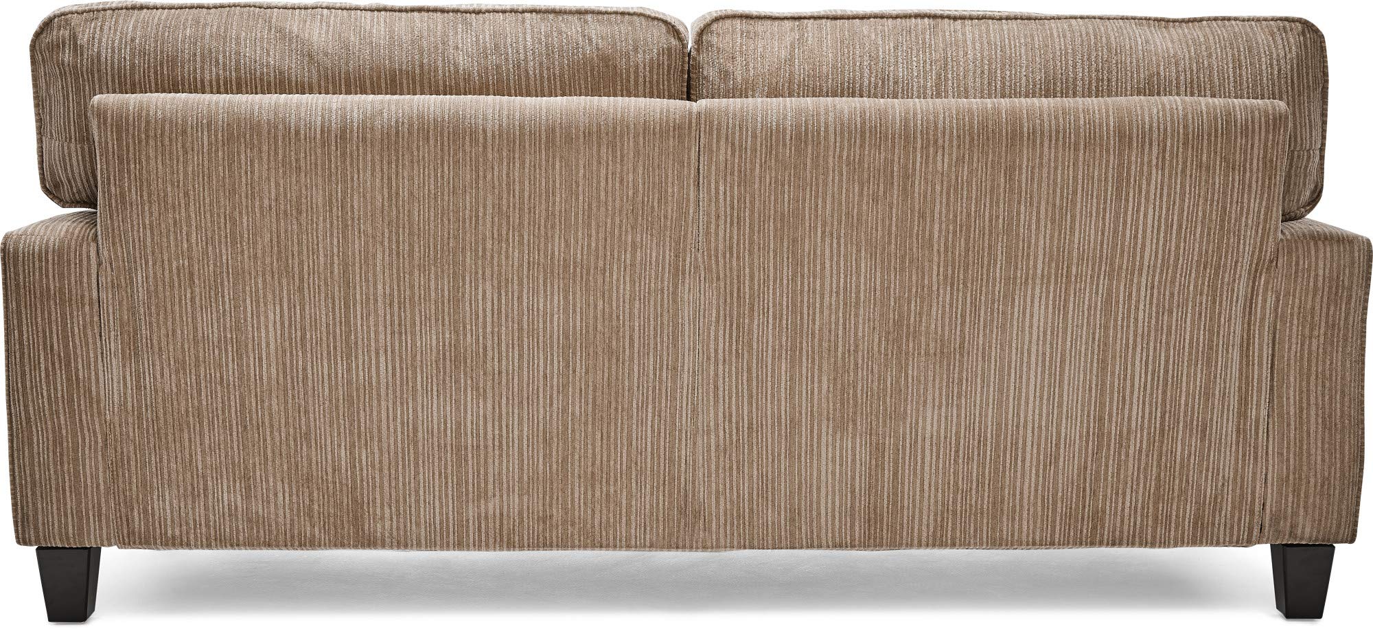 Serta Palisades Upholstered Sofas for Living Room Modern Design Couch, Straight Arms, Soft Fabric Upholstery, Tool-Free Assembly, 73" Sofa, Kingston Beige