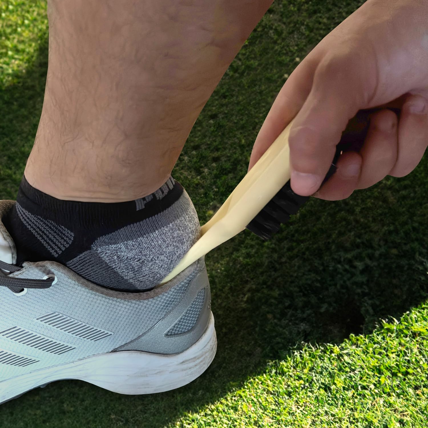 ProActive Sports Golf Valet 3-in-1 Brush w/Nylon Cleaning Bristles Shoehorn Handle and Spike Wrench