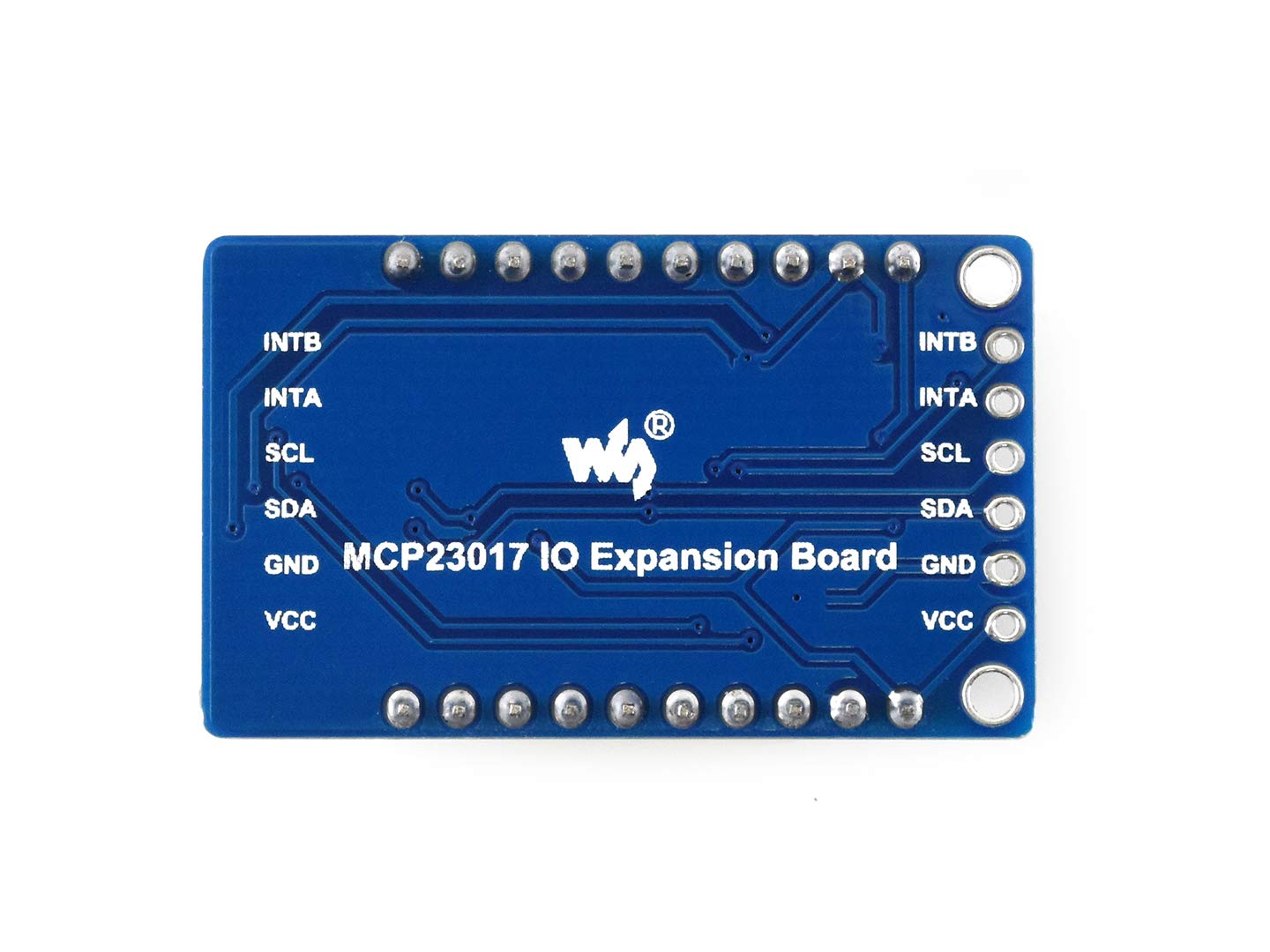 Waveshare MCP23017 IO Expansion Board I2C Interface Expands 16 I/O Pins Stack to 8 pcs Used at The Same Time Allow Multi I2C Modules to be Stacked