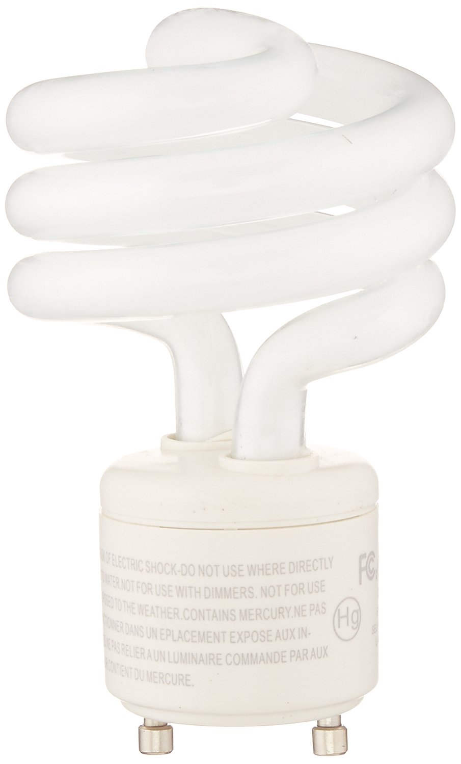 TCP 33113SP41K CFL Spring Lamp - 60 Watt Equivalent (Only 13w used!) Cool White (4100K) General Purpose Spiral Light Bulb - GU24 Base