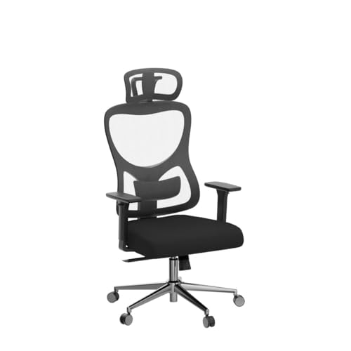 Soohow Ergonomic Mesh Office Chair, Computer Desk Chair Ergonomic, High Back Office Chair with Headrest, Adjustable Lumbar Support and 3D Armrests.