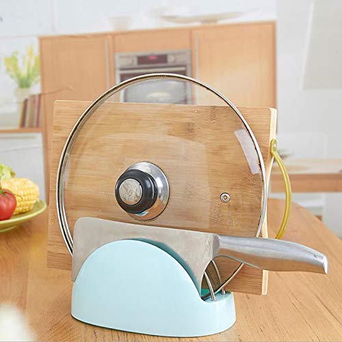 WUDILU Kitchen Organizer Pot Lid Rack Plastic Spoon Holder Pot Lid Shelf Cooking Dish Rack Pan Cover Stand Kitchen Accessories (Color : D)