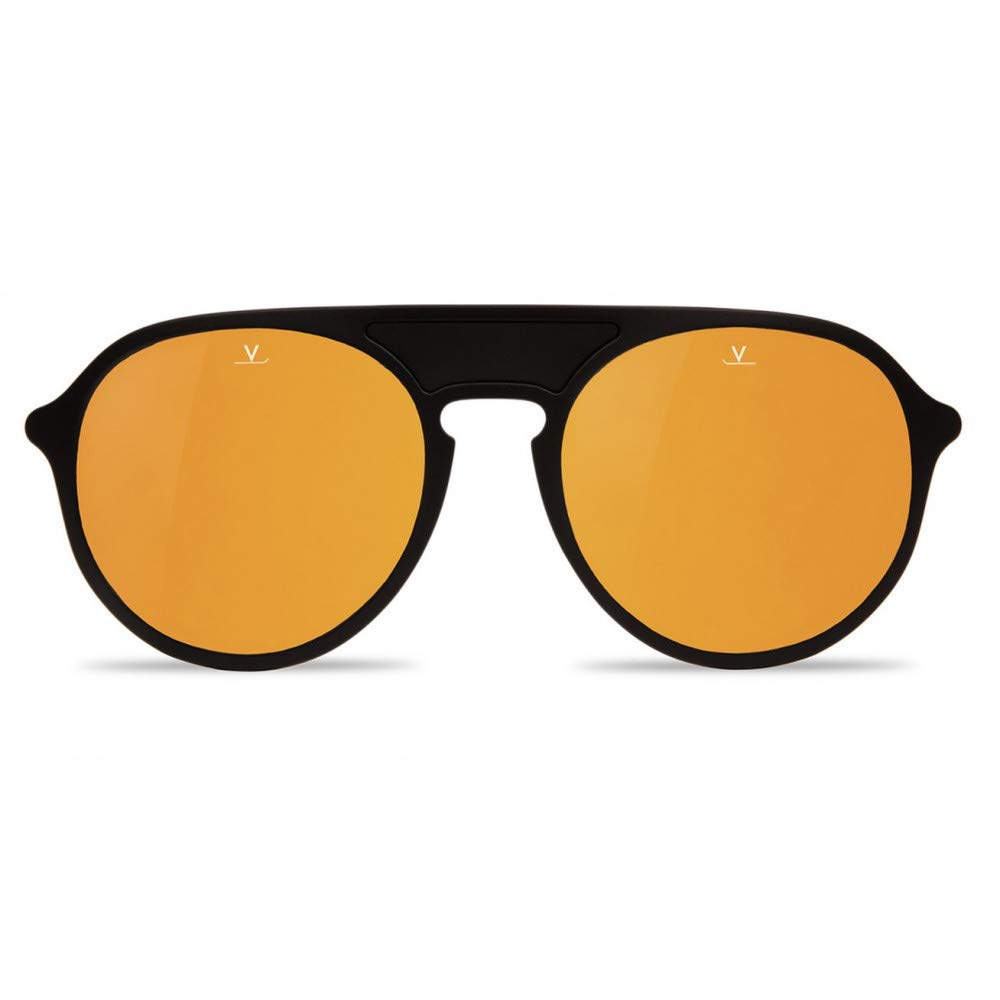 Vuarnet sunglasses Vuarnet Ice (VL-1709 0007-2129) Matt Black - Matt Gold - Brown with Mirror effect lenses