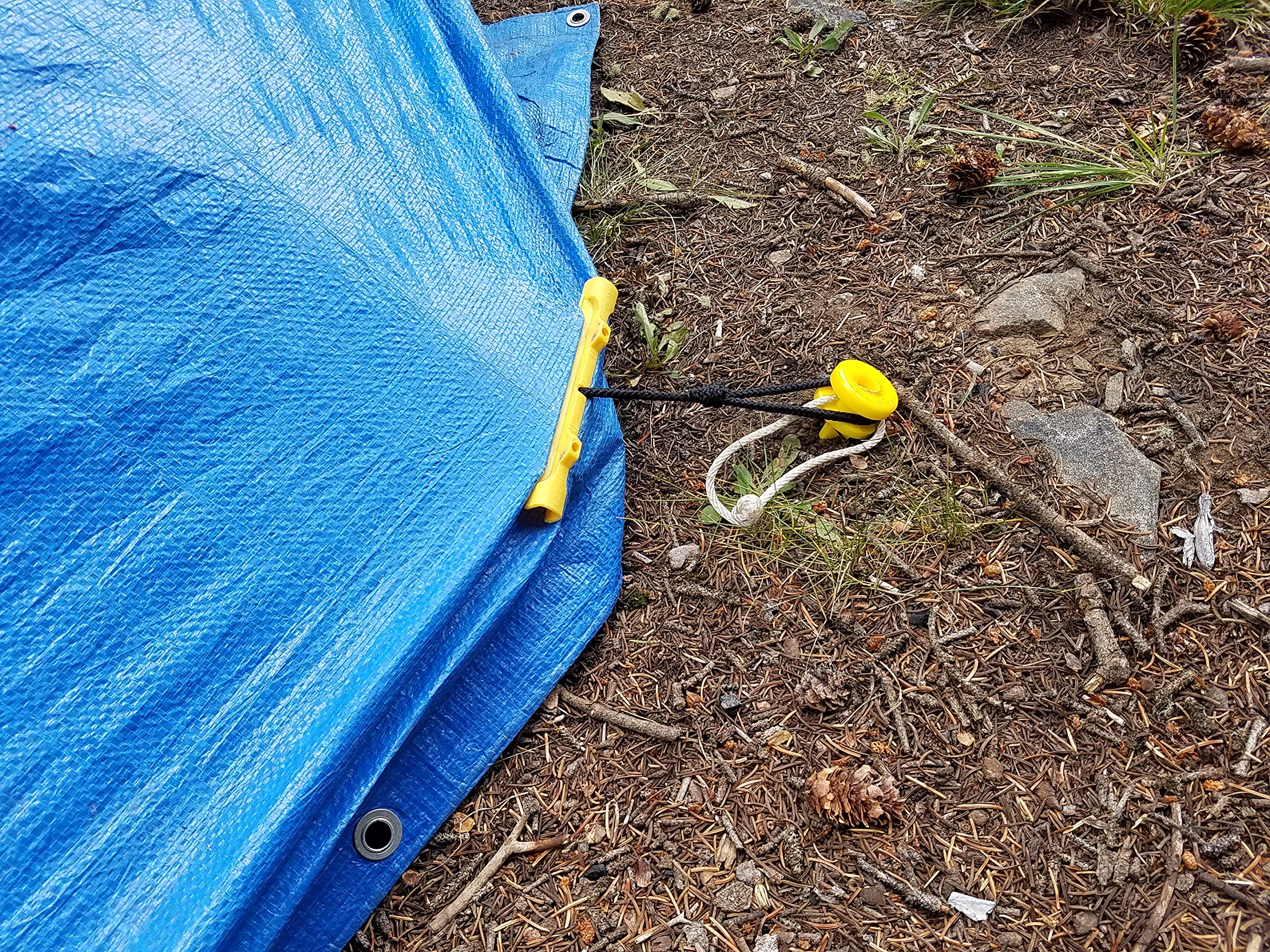 Tarp Tie Down RockBuster 12-inch Tent Stake (12-Pack) Tent Stake, Camping Stake, Canopy Stake, Ground Anchor, Tent Peg, Ground Peg