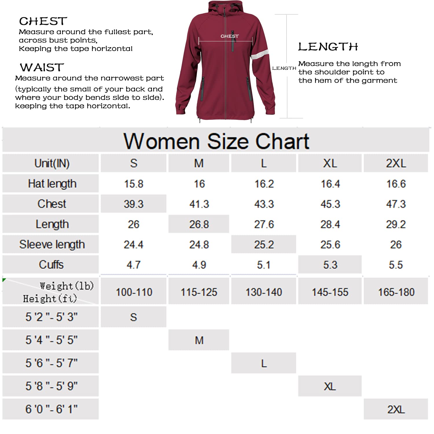 Wulibike Cycling Jackets for Womens Running Jacket Winter Thermal Reflective Hoodie Windproof Coat With 6 Pockets