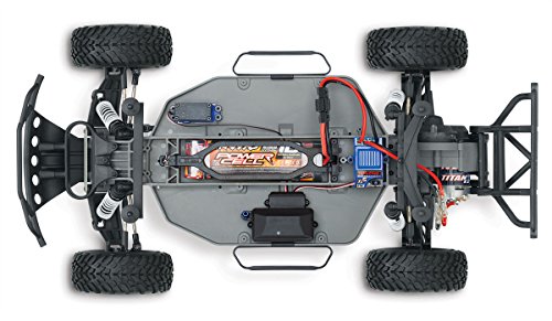 Traxxas Slash 1/10 Scale 2WD Short Course Racing Truck with TQ 2.4 GHz Radio System, Blue/White