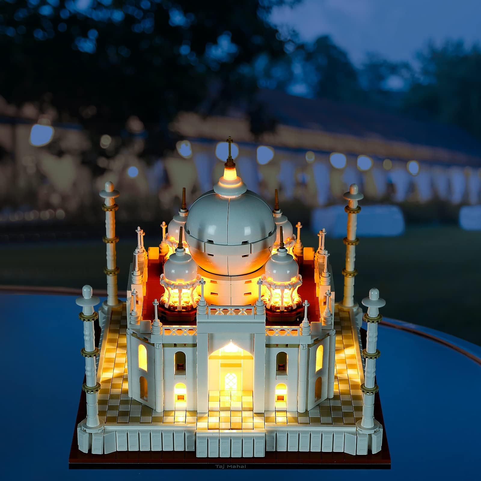 Xunsan LED Light Kit for Lego 21056 Taj Mahal, LED Lighting Set Compatible with Lego 21056 Building Blocks Model (Only LED Light Kit)