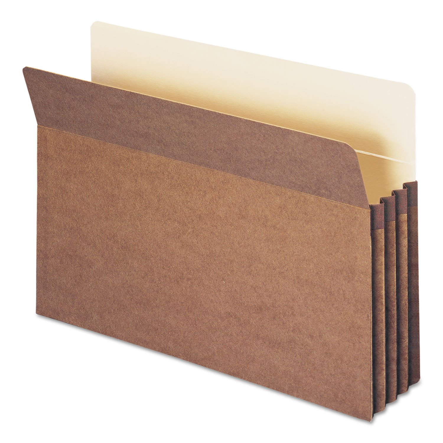 Smead 74805 3 1/2-Inch Exp File Pocket Straight Tab Legal Manila/Redrope 50/Bx