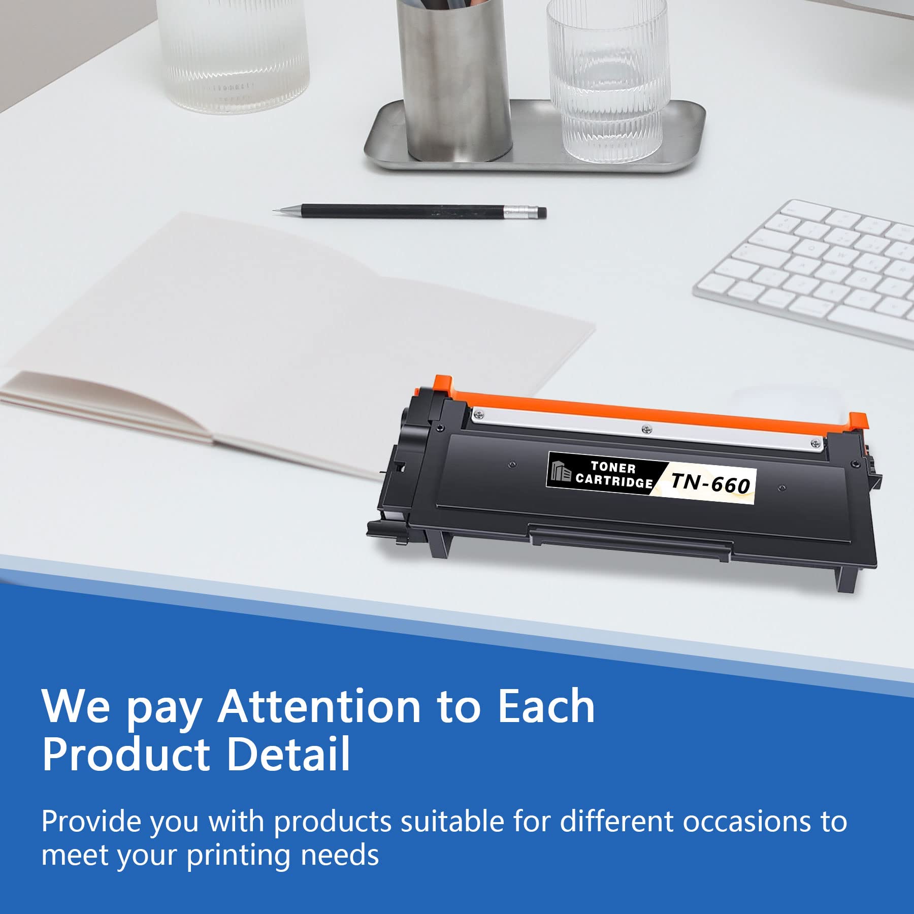 TN660 TN-660 High Yield Black Toner Cartridge 3-Pack Replacement for Brother TN 660 TN630 TN-630 HL-L2340DW HL-L2360DW HL-L2380DW HL-L2300DW HL-L2320DW MFC-L2685DW MFC-L2700DW MFC-L2740DW Printer