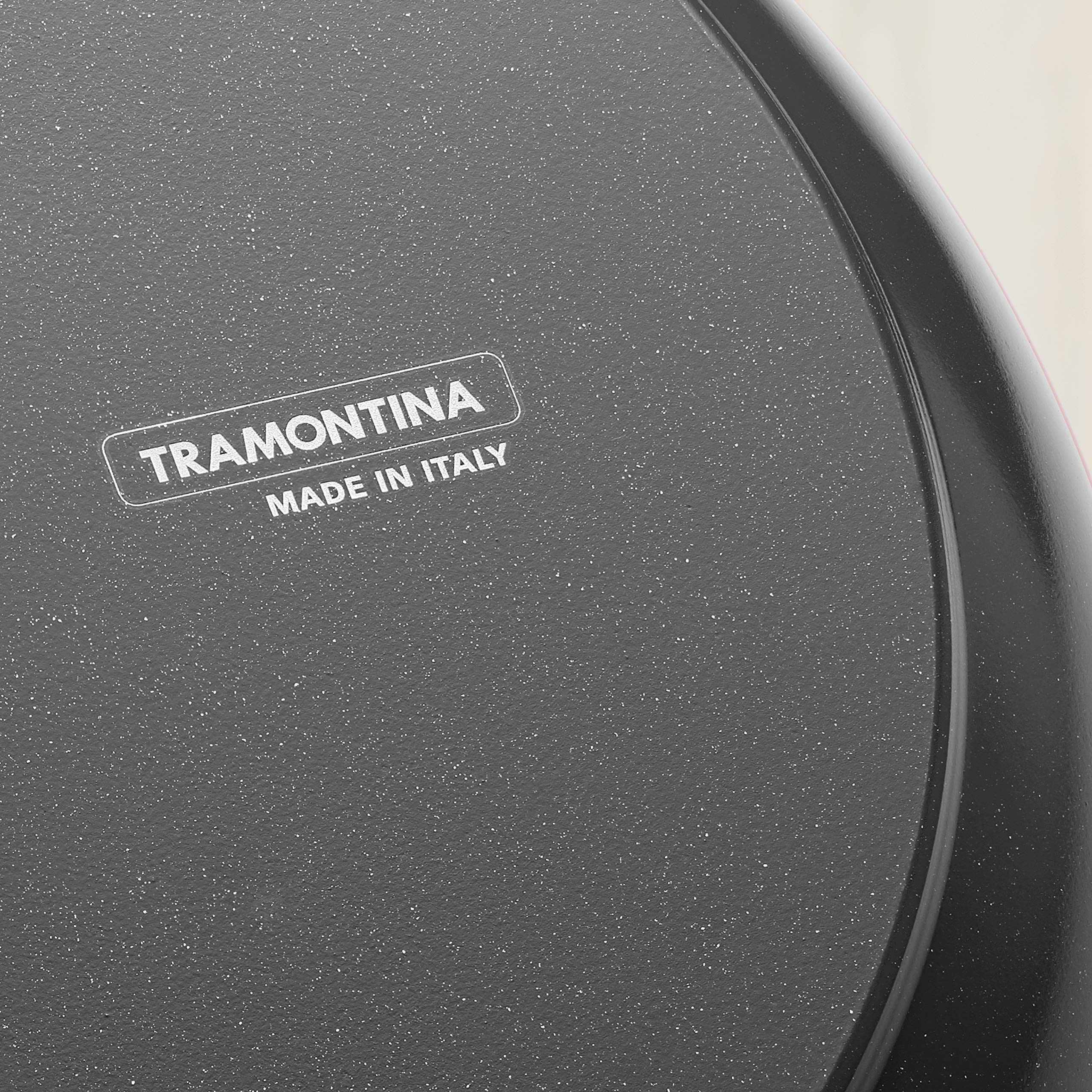 Tramontina Fry Pan Ceramica Deluxe Aluminum 8-inch Metallic Black, 80110/018DS