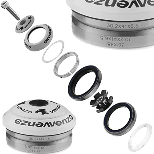 Venzo 1-1/8" Threadless Fully Integraged Mountain Bike Headset Sealed Black