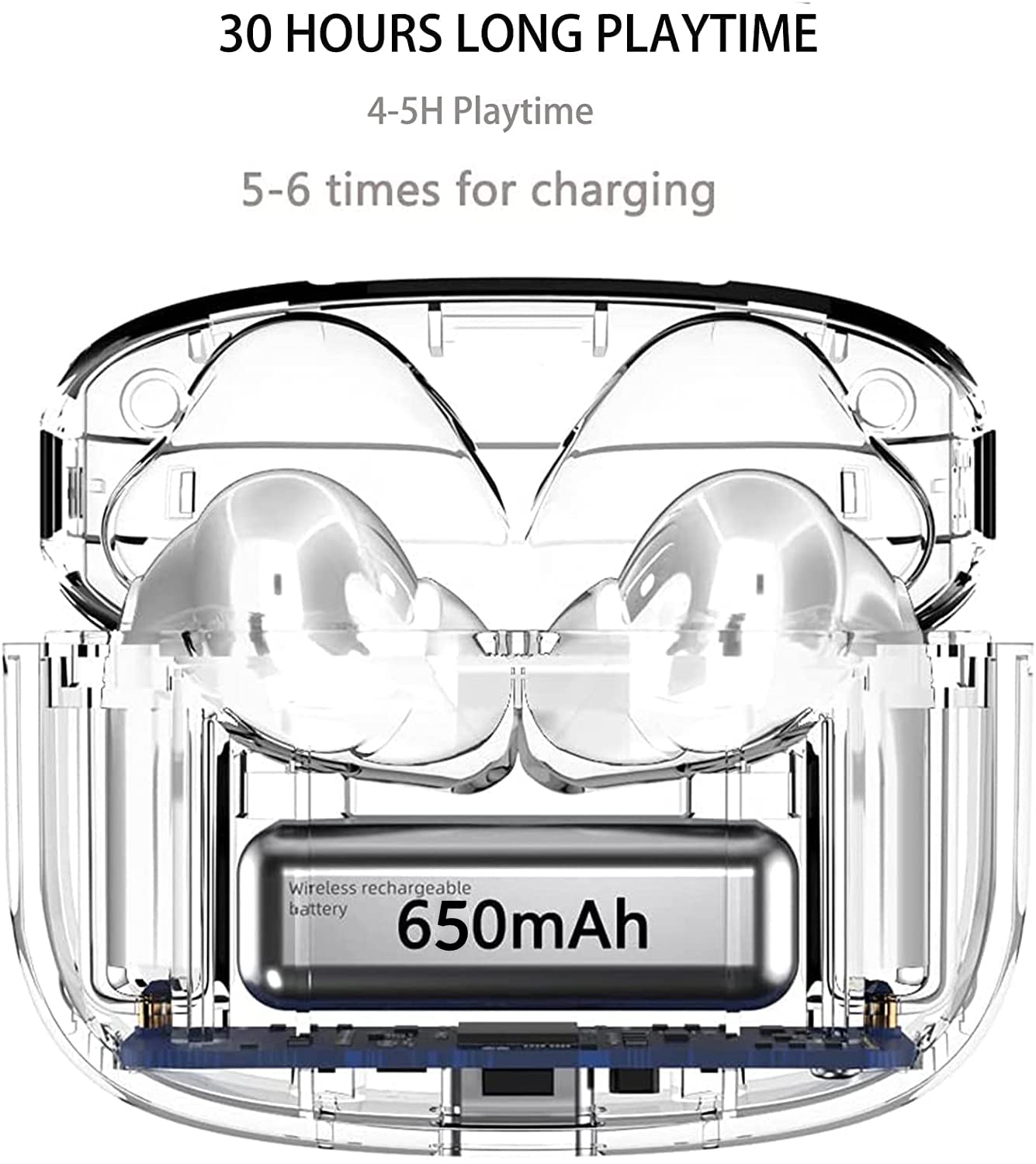 Wireless Earbuds,Bluetooth5.2 Earbuds Automatic Noise Reduction in-Ear Earbuds Touch Control Pop-ups Auto Pairing with Charging case for iPhone/airpod prO [MFi Certified] Android/Samsung-Black