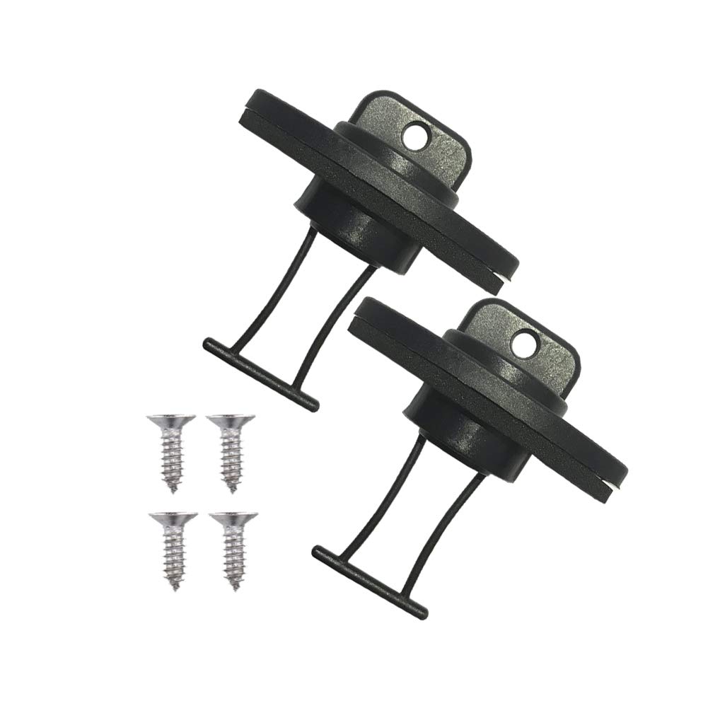 TENSPAL Kayak Drain Plug Kit Hull Coarse Thread Bung for Canoe Boat Set with Screws Replacement Hardware Accessories 2 PCs