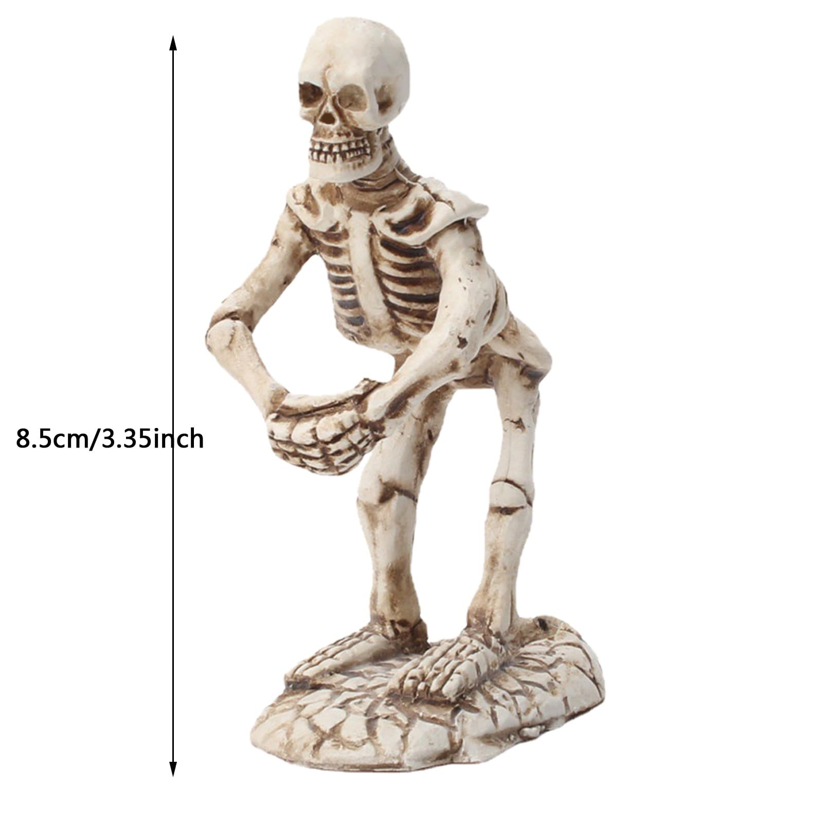 YouWenR Mini Skeleton Pen Holder For Office And Home Desktop Organization(1 PC) Christmas Ornament Bulbs (Khaki, One Size)
