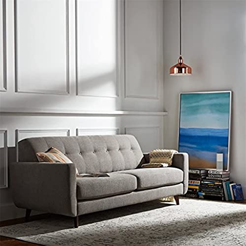 WYYDFDC Rivet Mid-Century Sofa Couch, 79.9" W, Pebble Grey