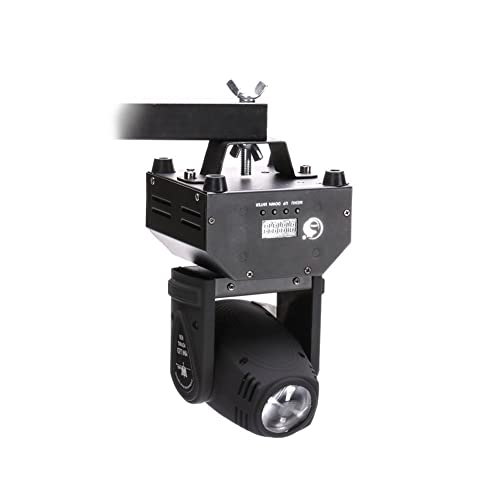 U`King LED Moving Head Light RGBW Beam Lights with DMX for Live Show DJ Disco Events Party Stage Lighting KTV Wedding (1 Pack)
