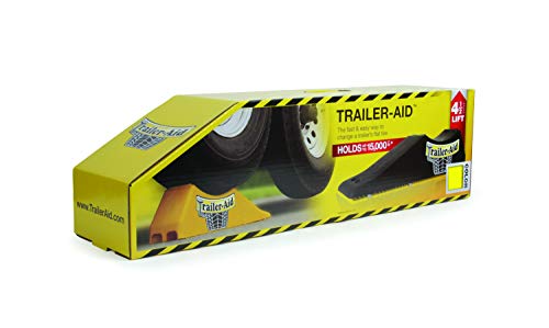 Trailer Aid Camco Tandem Tire Changing Ramp with 4.5-Inch Lift, Yellow (21000)