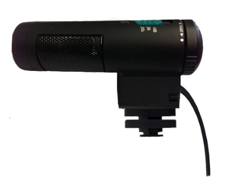 Stereo Shotgun Microphone with Windscreen for Nikon COOLPIX P1000