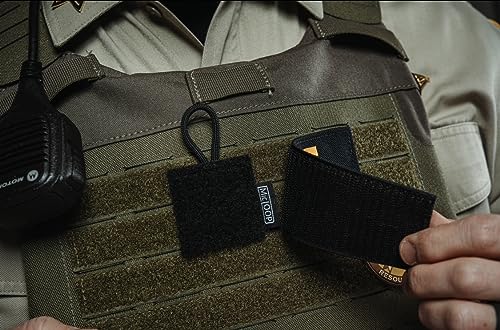 THE MIC LOOP Micro - Keeps Portable Radio Mic in Place for Police/Law Enforcement BLACK
