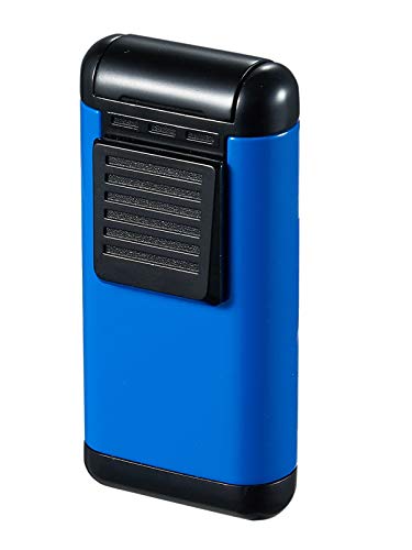 Visol Antero Blue Triple Torch Flame Refillable Gas Lighter (Shipped Without Butane)