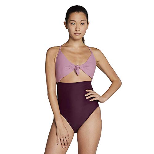 Speedo Women's Tie Front One Piece Potent Purple 10