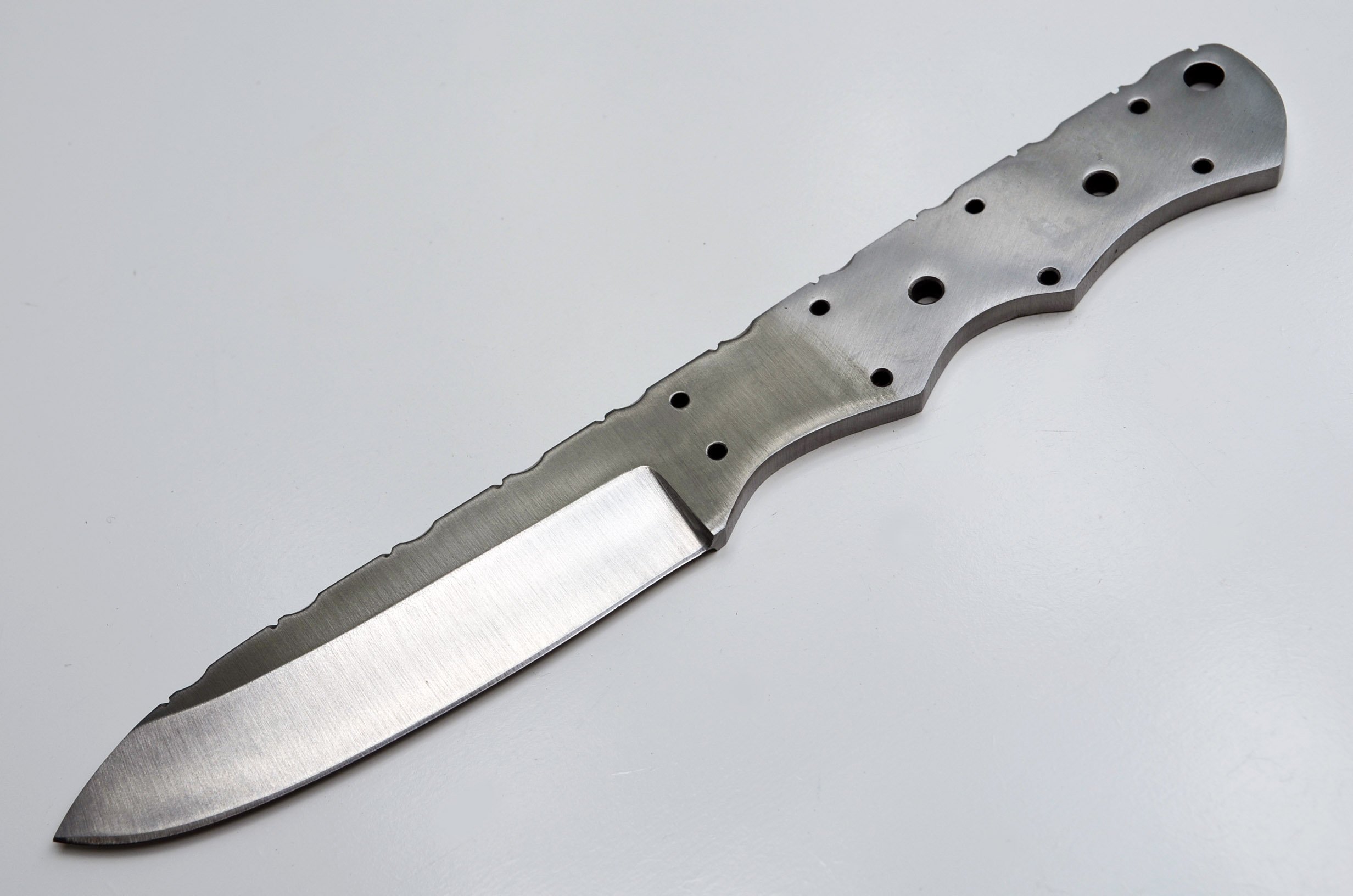 Whole Earth Supply Drop Point D-2 Steel Knife Blank Blade Hunting Skinning Skinner D2