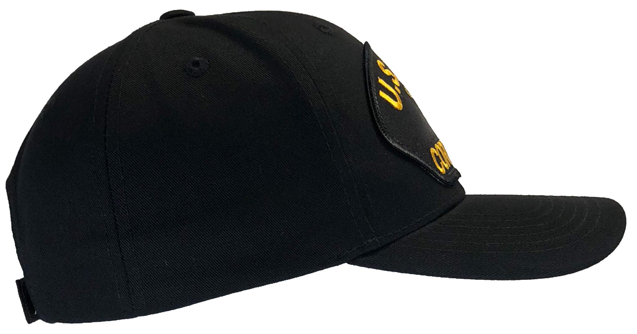 U.S. Navy Corpsman Hat Black/Yellow Ball Cap 100% Cotton Structured