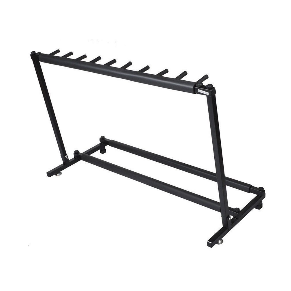 TMS Guitar Stand 9 Holder Guitar Folding Stand Rack Band Stage Bass Acoustic Guitar